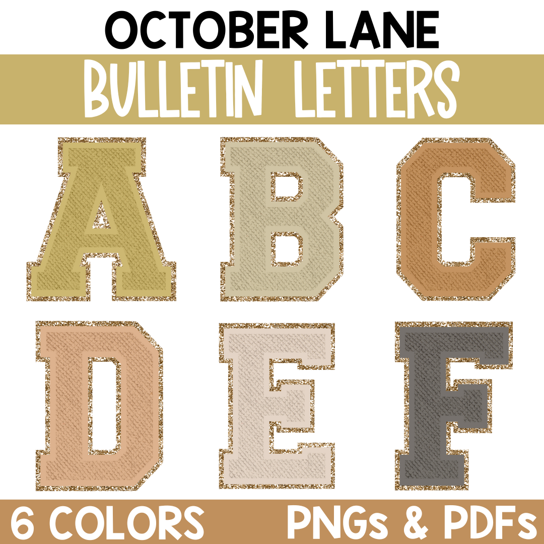Varsity Bulletin Board Letters / Varsity Clipart / Lettering Pack ...