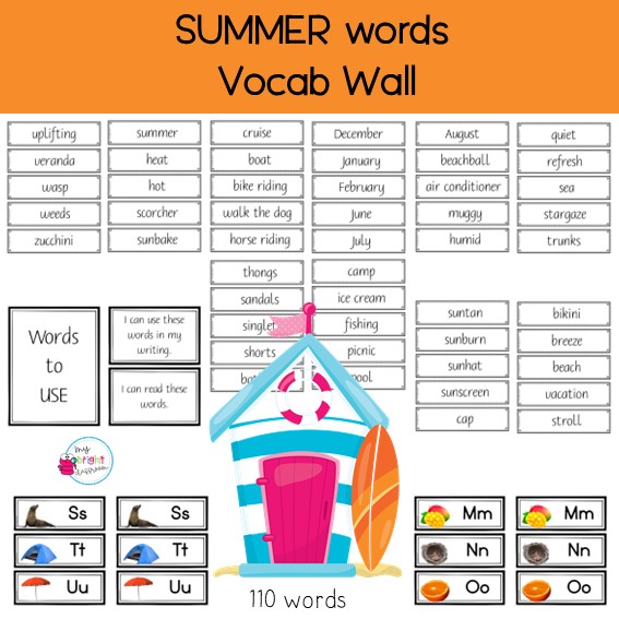 Summer Word Wall