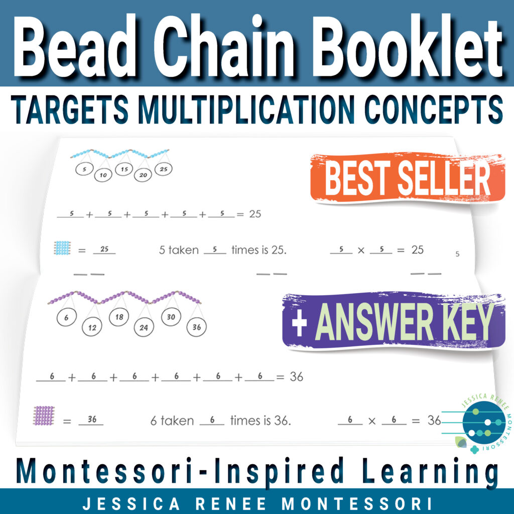 Montessori Bead Chain Multiplication Booklet | Made By Teachers
