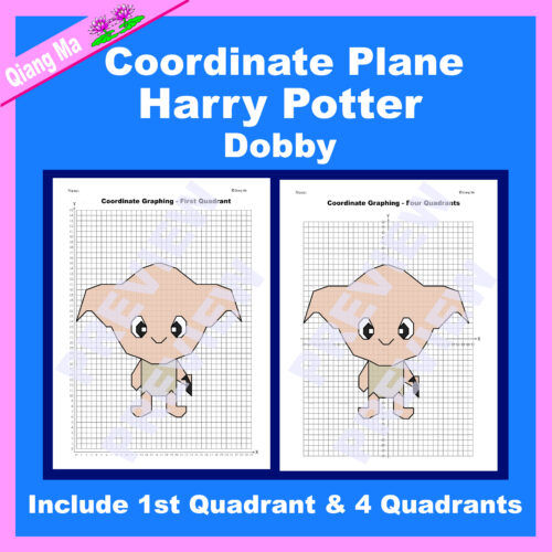 Harry Potter Coordinate Plane Graphing Picture: Bundle 9 in 1 | Made By ...