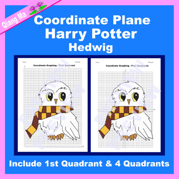 Harry Potter Coordinate Plane Graphing Picture: Hedwig Owl | Made By ...
