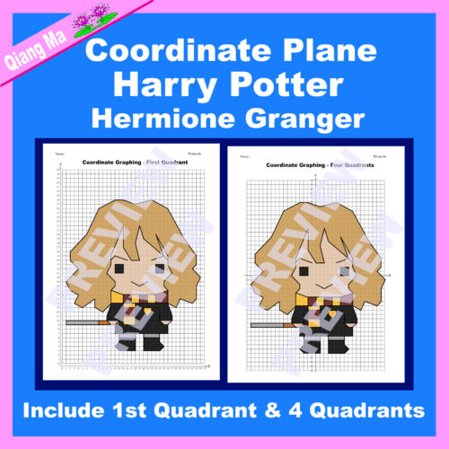Harry Potter Coordinate Plane Graphing Picture: Hermione Granger | Made ...