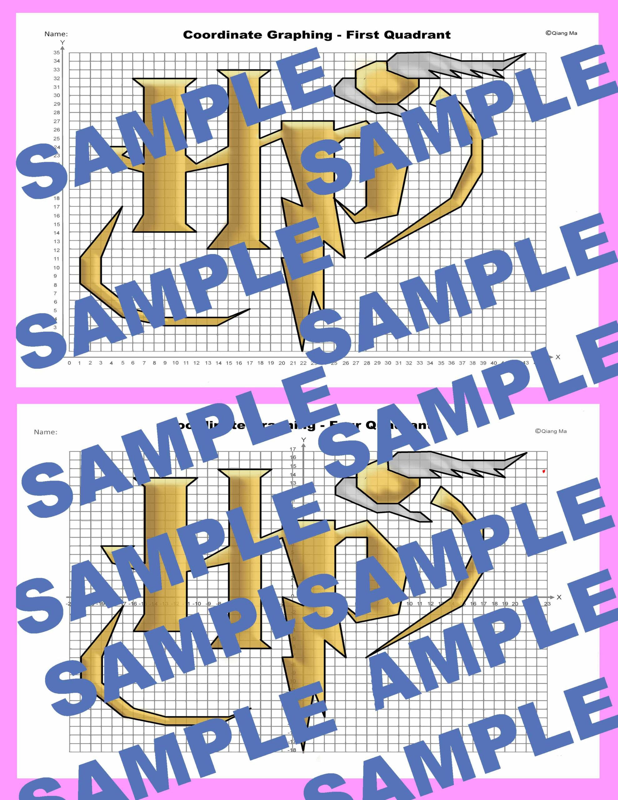 Harry Potter Coordinate Plane Graphing Picture: Quidditch | Made By ...