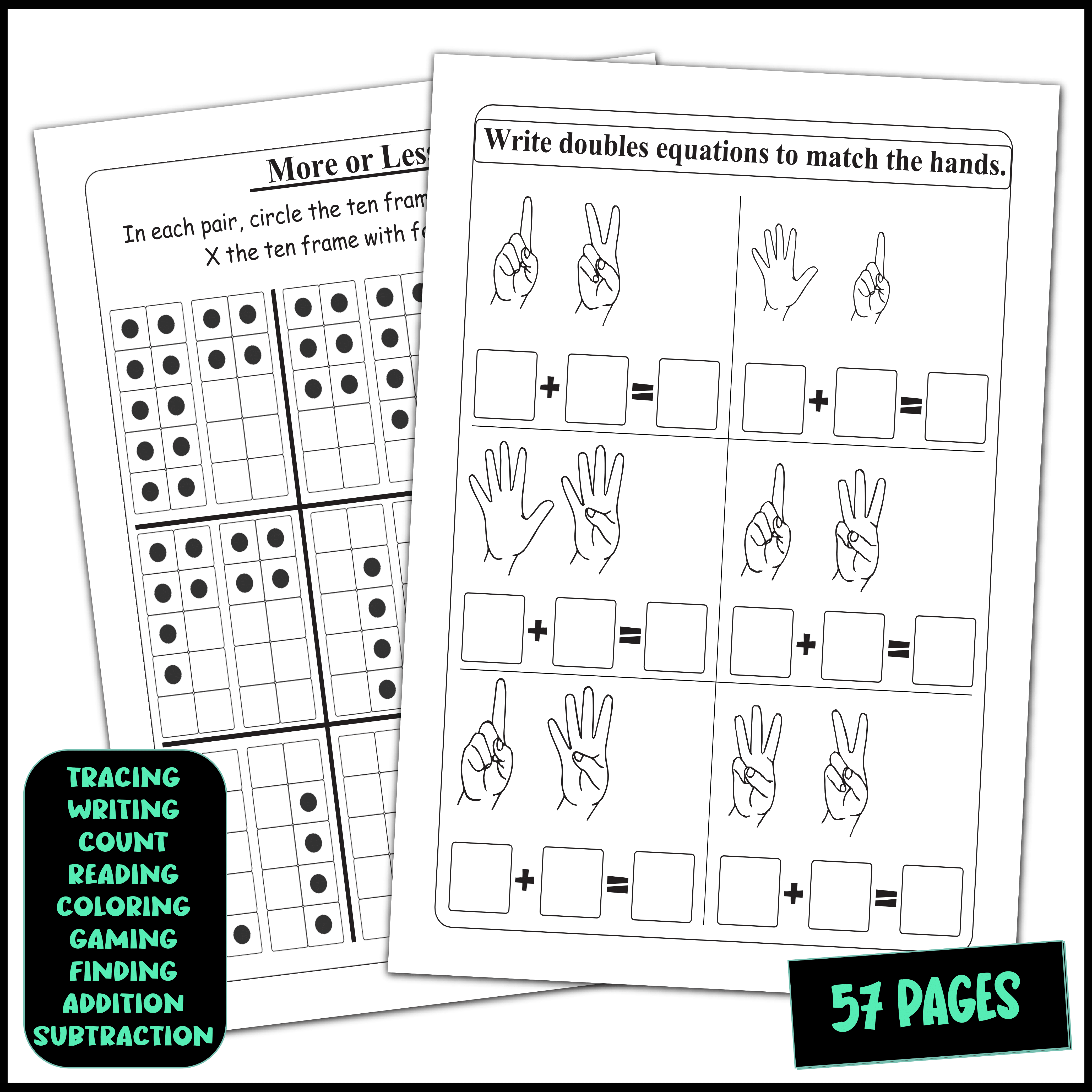 Number Recognition and Coloring Activity Pack | Back to School Math ...