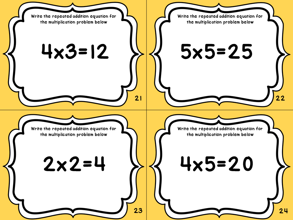 2.OA.4 Task Cards Arrays | Made By Teachers