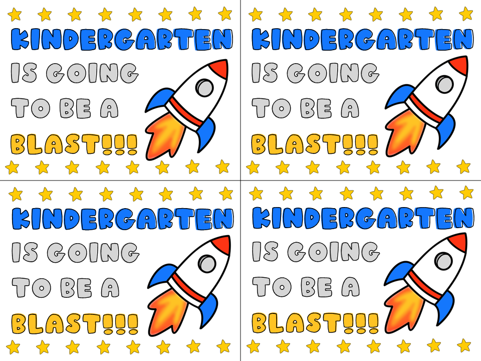 BACK TO SCHOOL GIFT TAGS | SPACE THEME | KINDERGARTEN IS GOING TO BE A ...