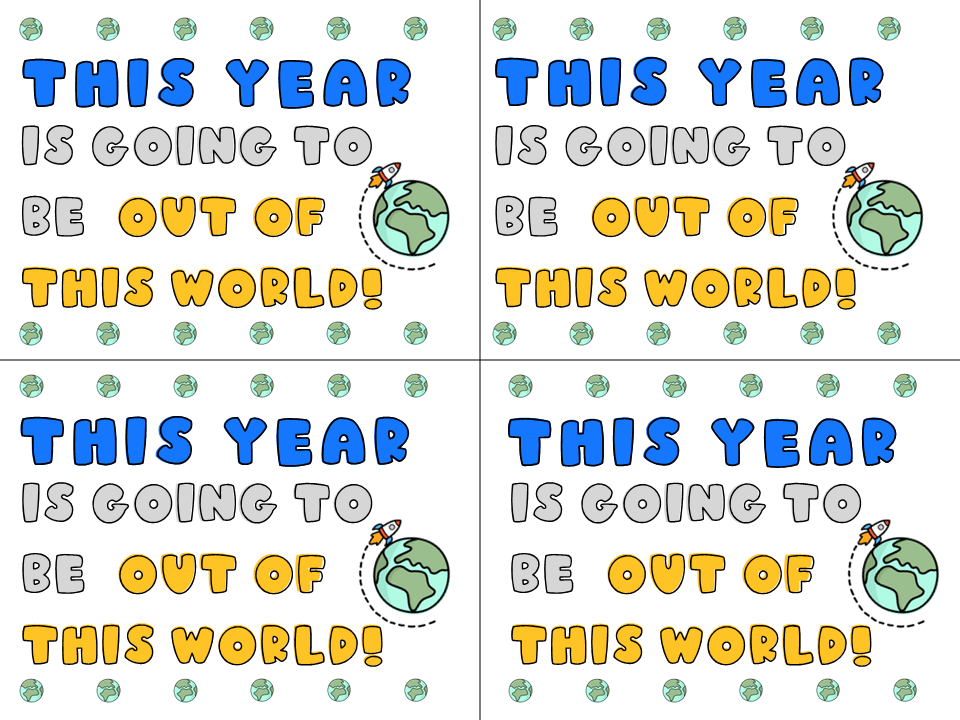 BACK TO SCHOOL GIFT TAGS | SPACE THEME | KINDERGARTEN IS GOING TO BE A ...