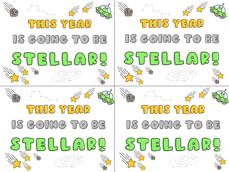 BACK TO SCHOOL GIFT TAGS | SPACE THEME | 2ND GRADE IS GOING TO BE A ...