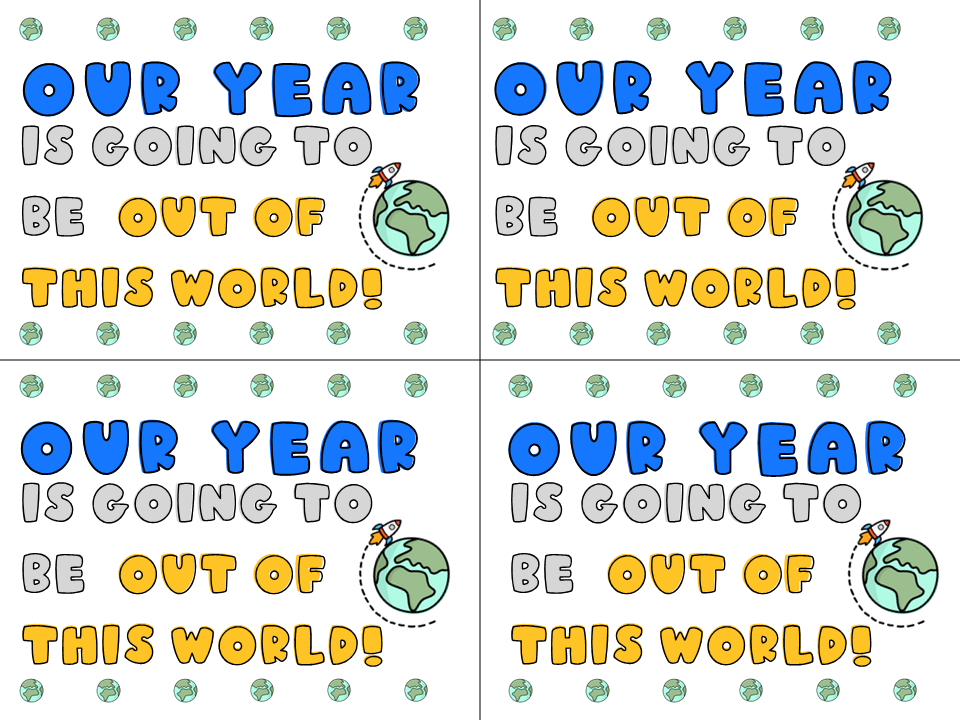 BACK TO SCHOOL GIFT TAGS | SPACE THEME | 3RD GRADE IS GOING TO BE A ...