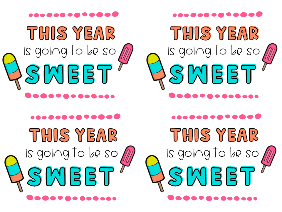 BACK TO SCHOOL GIFT TAGS | 3RD GRADE IS GOING TO BE SO SWEET | Made By ...
