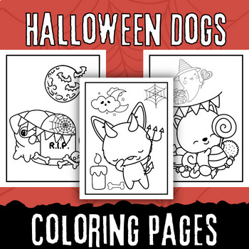 30 Spooky & Playful Halloween Dogs Coloring Pages for Endless ...