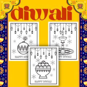 Illuminate Diwali: 40 Intricate Diwali Coloring Pages for All Ages ...