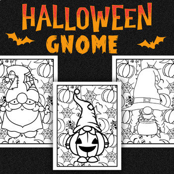 Whimsical Halloween Gnomes: 40 Charming Coloring Pages for All Ages ...