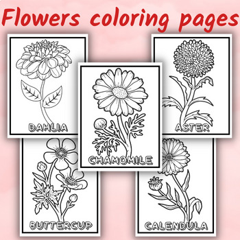 Flowers Coloring Pages For Kids To Print