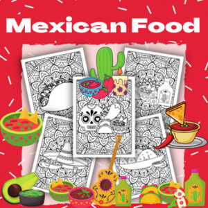 Delicioso Fiesta: 50 Mexican Food Coloring Pages | Culinary Coloring ...