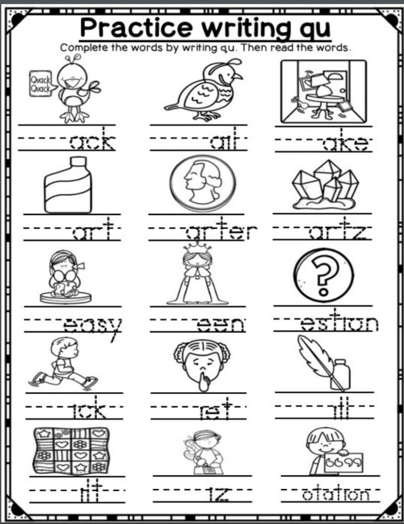 Consonant Digraph qu - Word Work! - No Prep - Made By Teachers