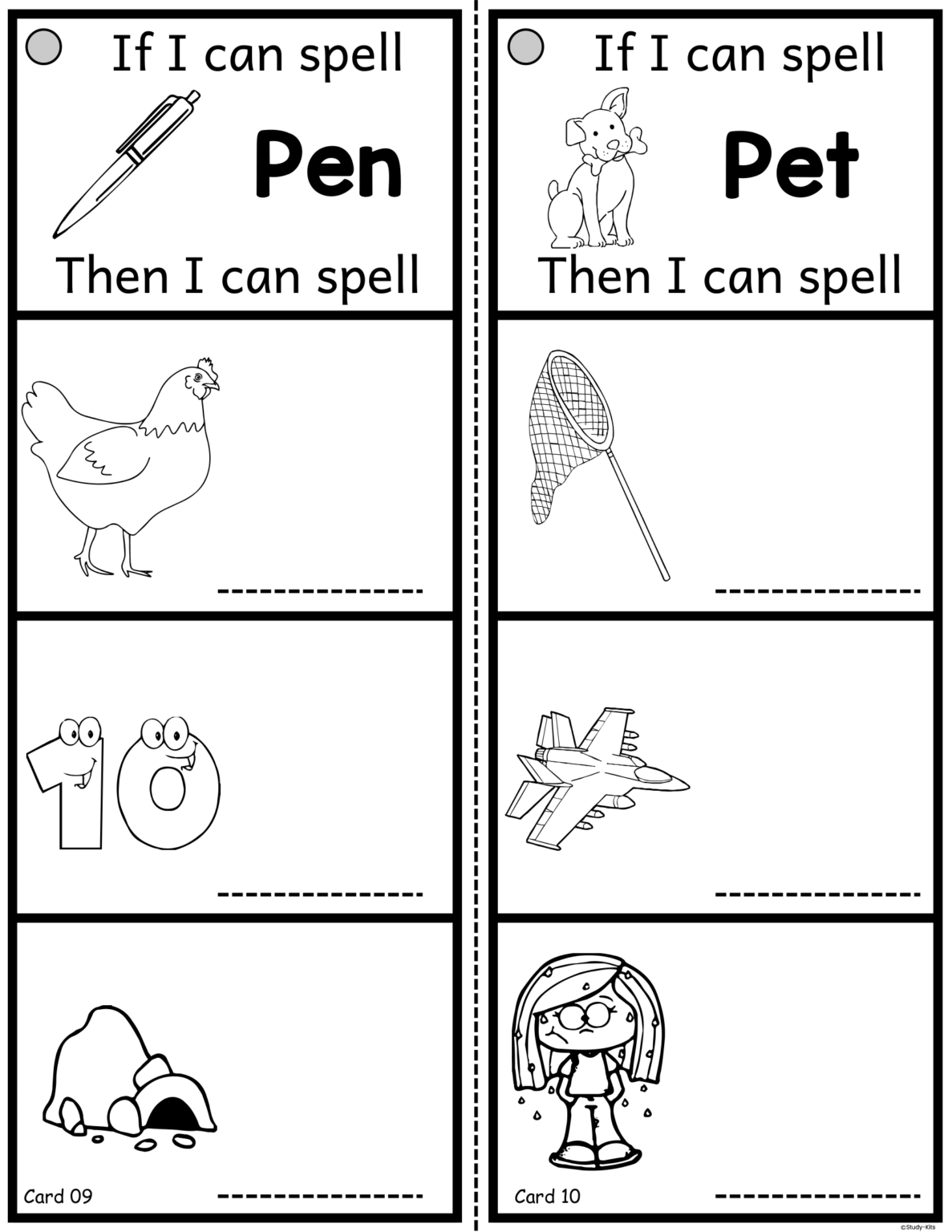 🌟 CVC Words Building Card - Short Vowel Worksheets: Unlock Reading ...