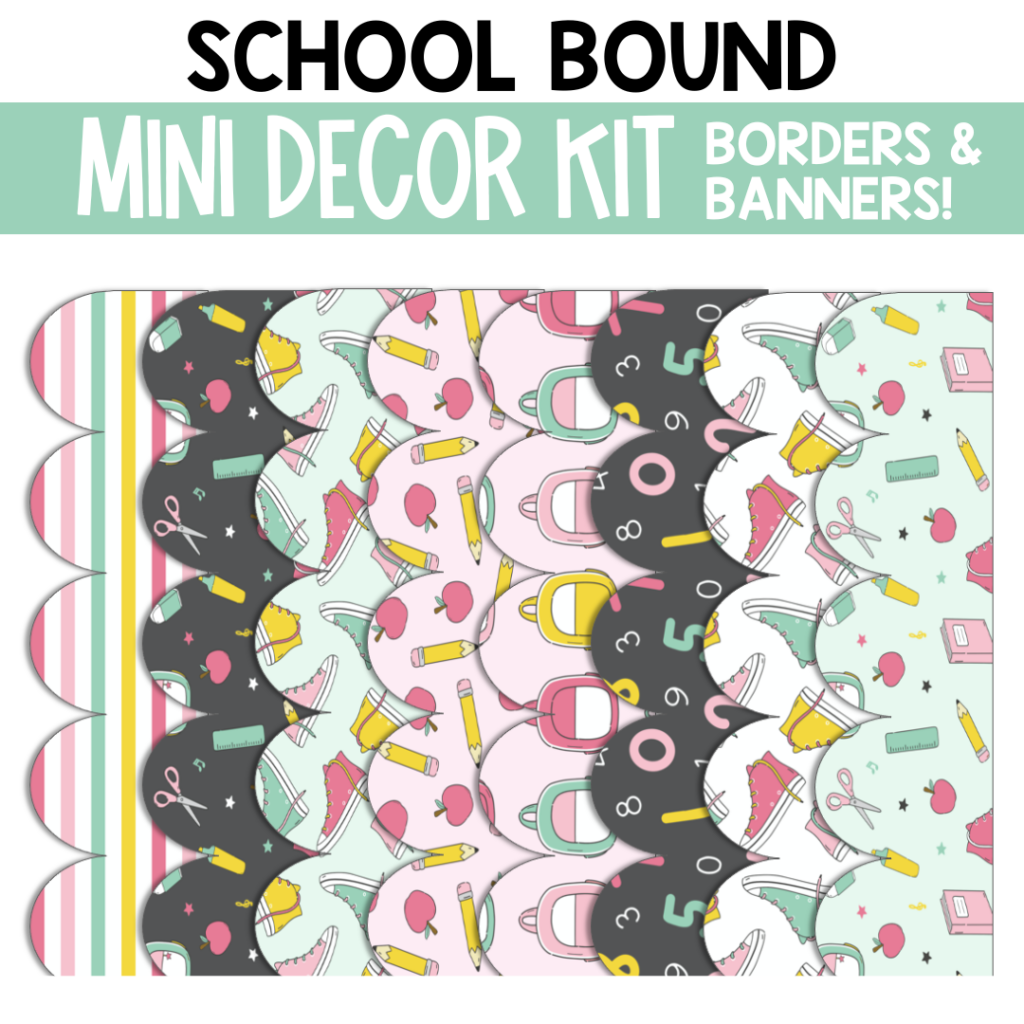 Back to School Bulletin Board Decor Bundle / Door Decor / School Bound ...