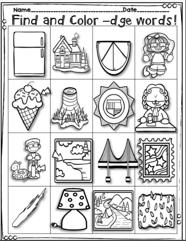 -dge Consonant Word Ending! - Word Work! No Prep! | Made By Teachers