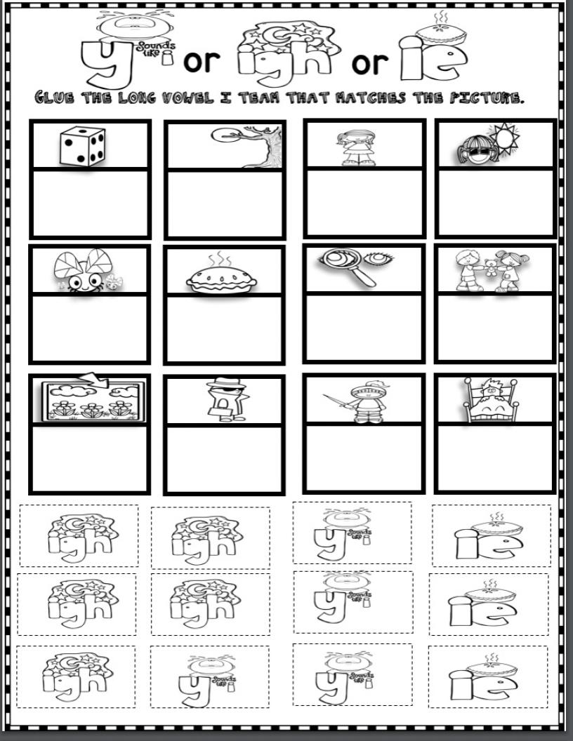Long Vowel i Teams -igh, ie and y that sounds like i! | Made By Teachers