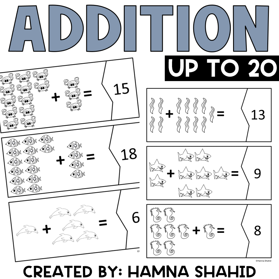Counting Fingers Puzzle Worksheets 1-10 | Made By Teachers