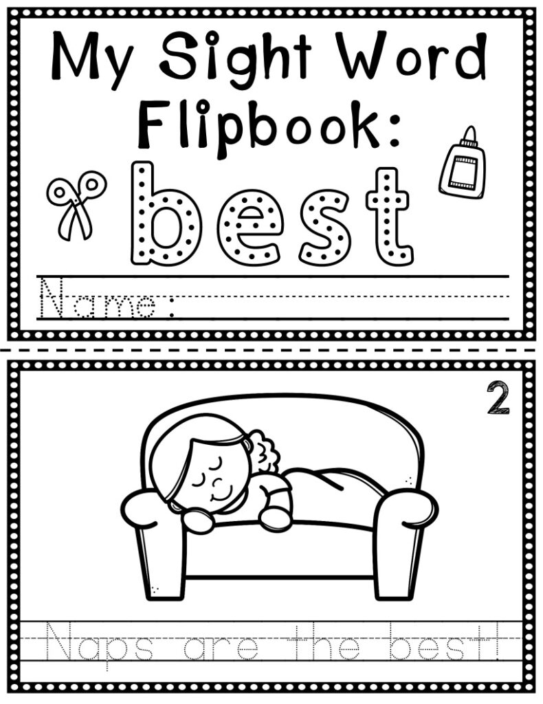 Sight Word Flip Book (Flipbook) - BEST | Made By Teachers