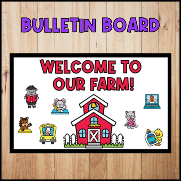 Welcome to Our Farm Bulletin Board Set | Back to School Classroom Decor ...