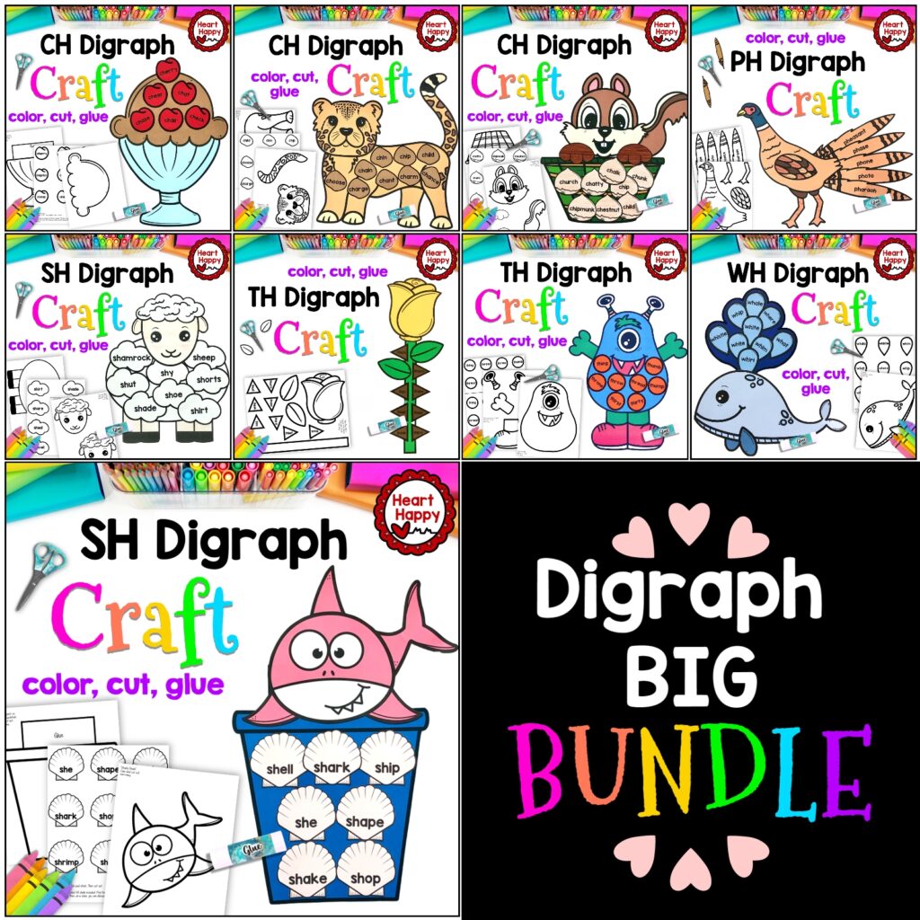 Digraph Crafts BUNDLE - Made By Teachers