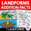 LANDFORMS Color by Number Code Addition to 10 and 20 Coloring Pages ...