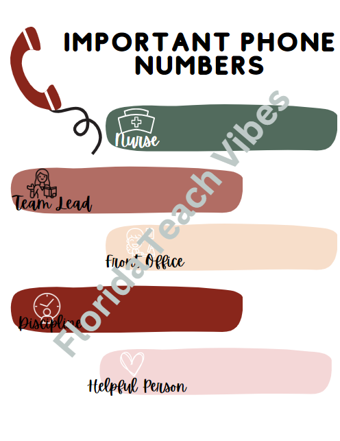 Rustic Farmhouse Editable Substitute Binder EASY Prep! | Made By Teachers