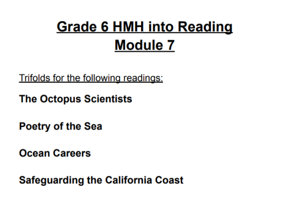 6th Grade HMH into Reading Activity Pack - Module 7 | Made By Teachers
