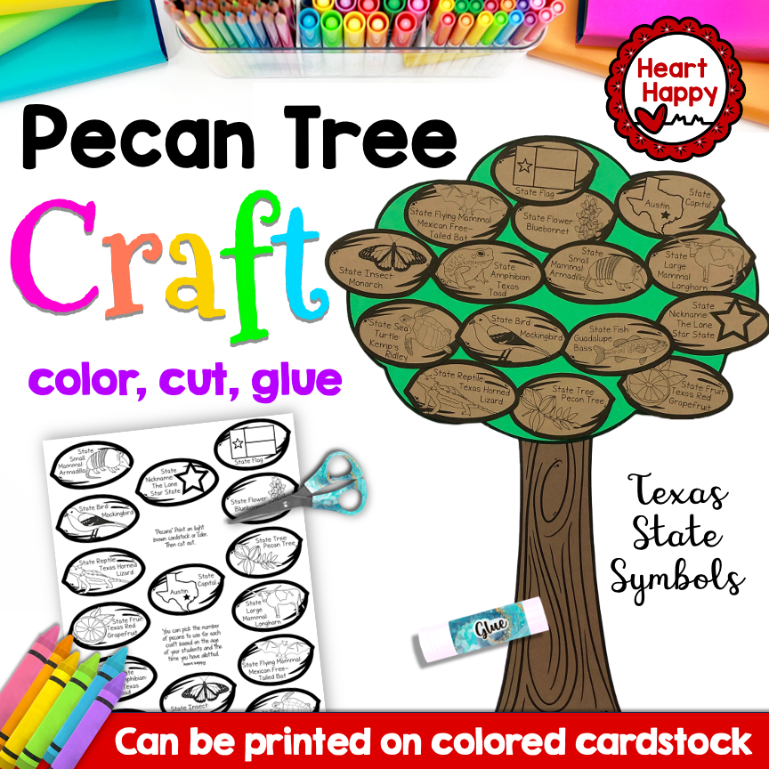 Pecan Tree Coloring Page
