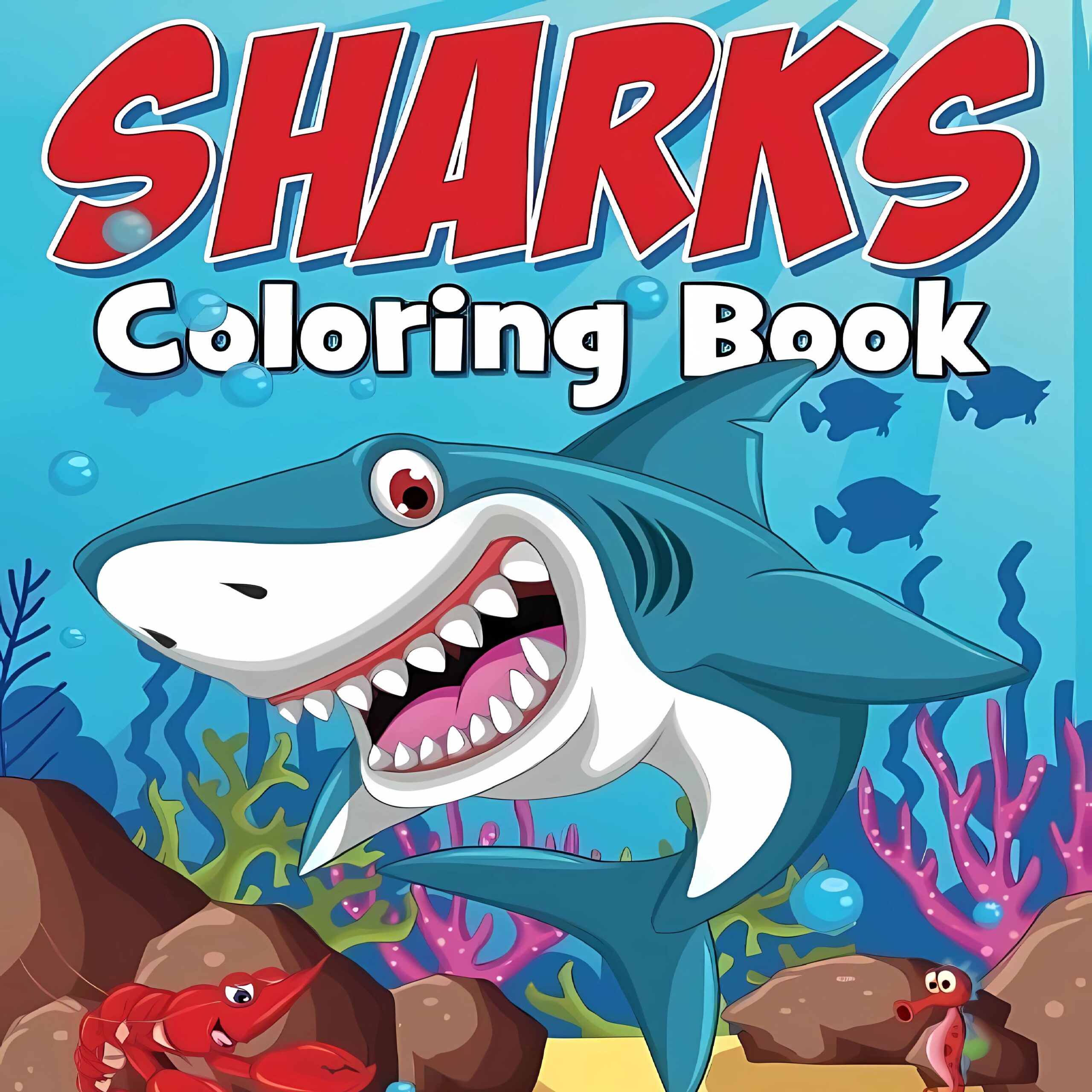 Blue Shark Coloring Pages