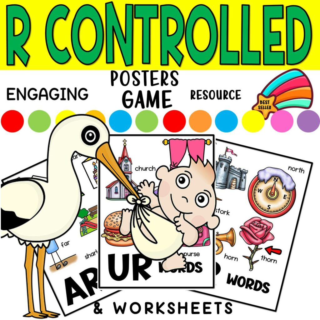 R controlled vowels word work| posters| powerpoint game - Made By Teachers
