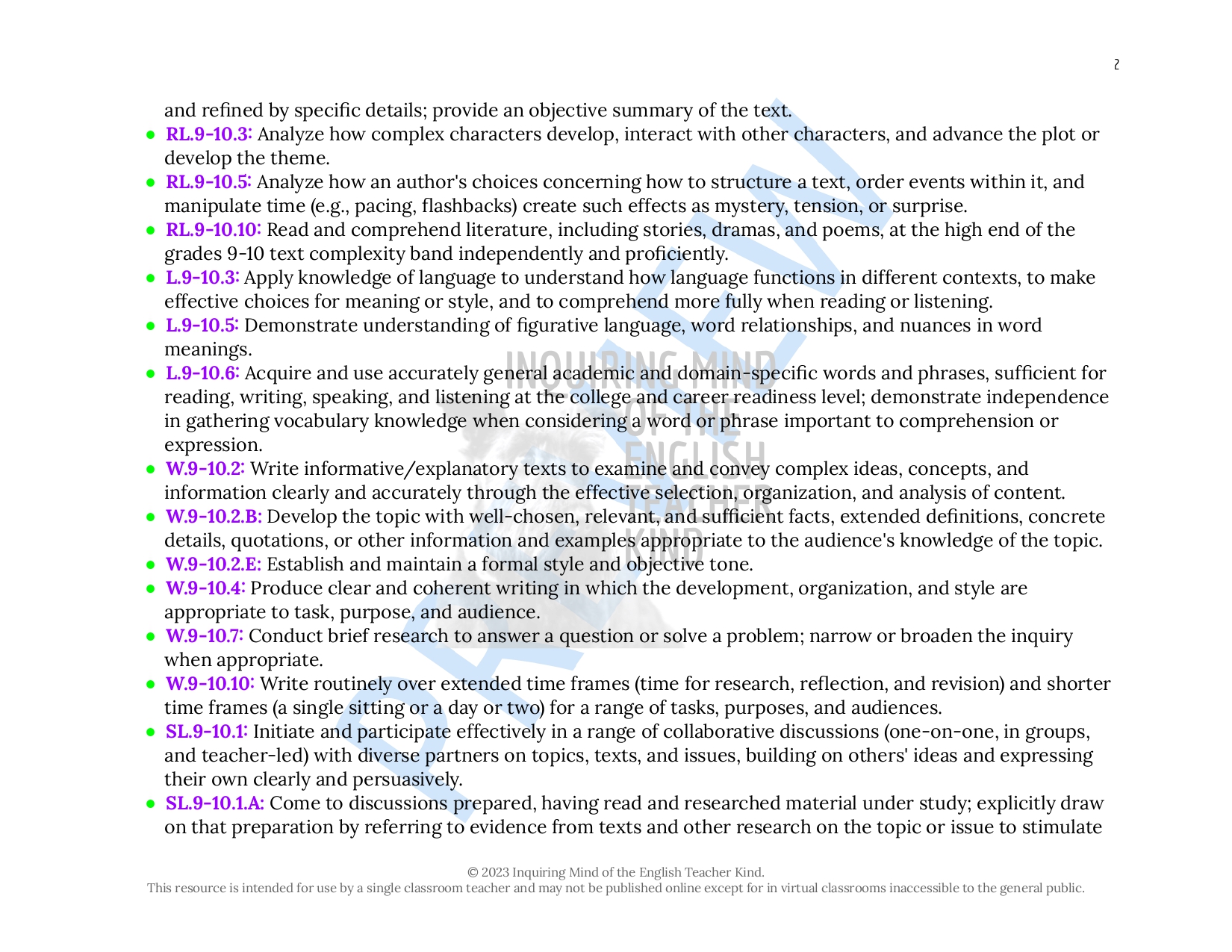 Thematic Short Story Unit Plan on Fear and Curiosity for High School ...