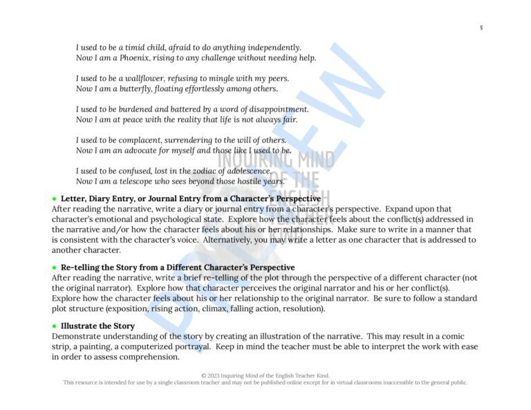 Thematic Short Story Unit Plan on Fear and Curiosity for High School ...