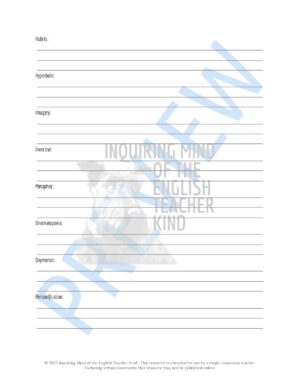 Thematic Short Story Unit Plan on Fear and Curiosity for High School ...