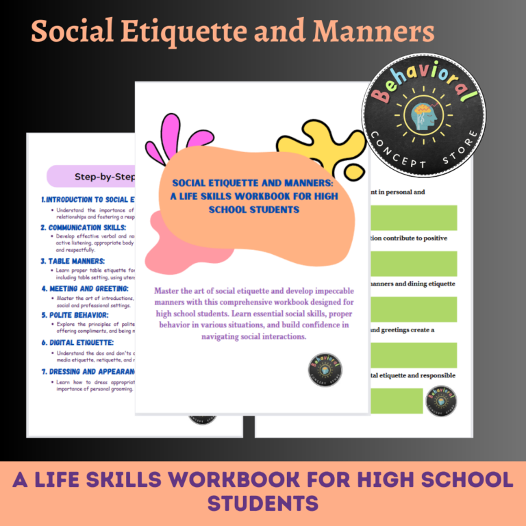 Social Etiquette and Manners: A Life Skills Workbook for High School ...