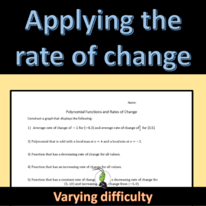 Polynomial Functions and Rate of Change AP® Precalculus 1.4 Worksheet ...