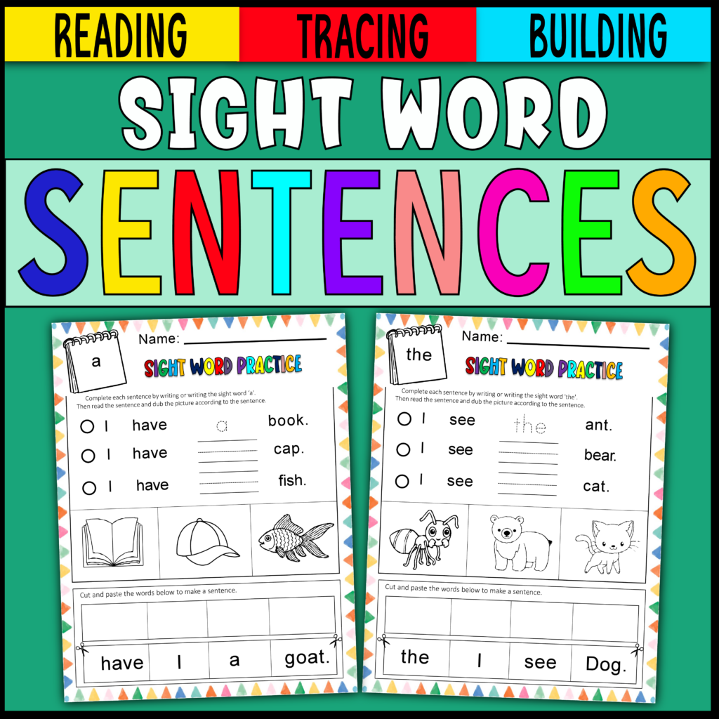 Sight Words Sentence | Made By Teachers
