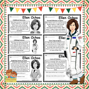 Hispanic Heritage Month Ellen Ochoa reading comprehension - Made By ...