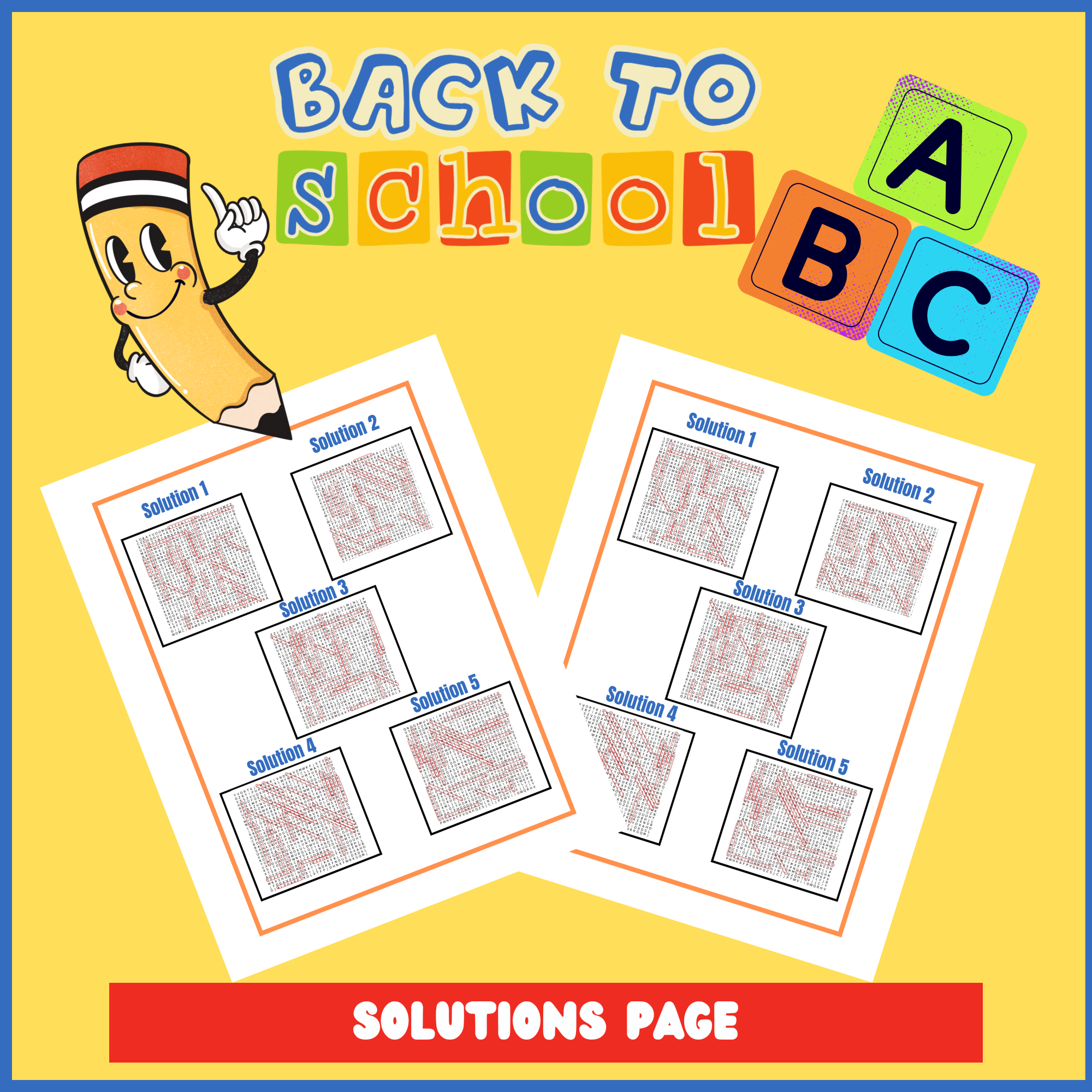 BACK TO SCHOOL Word Search Puzzle Worksheet Activity | Made By Teachers