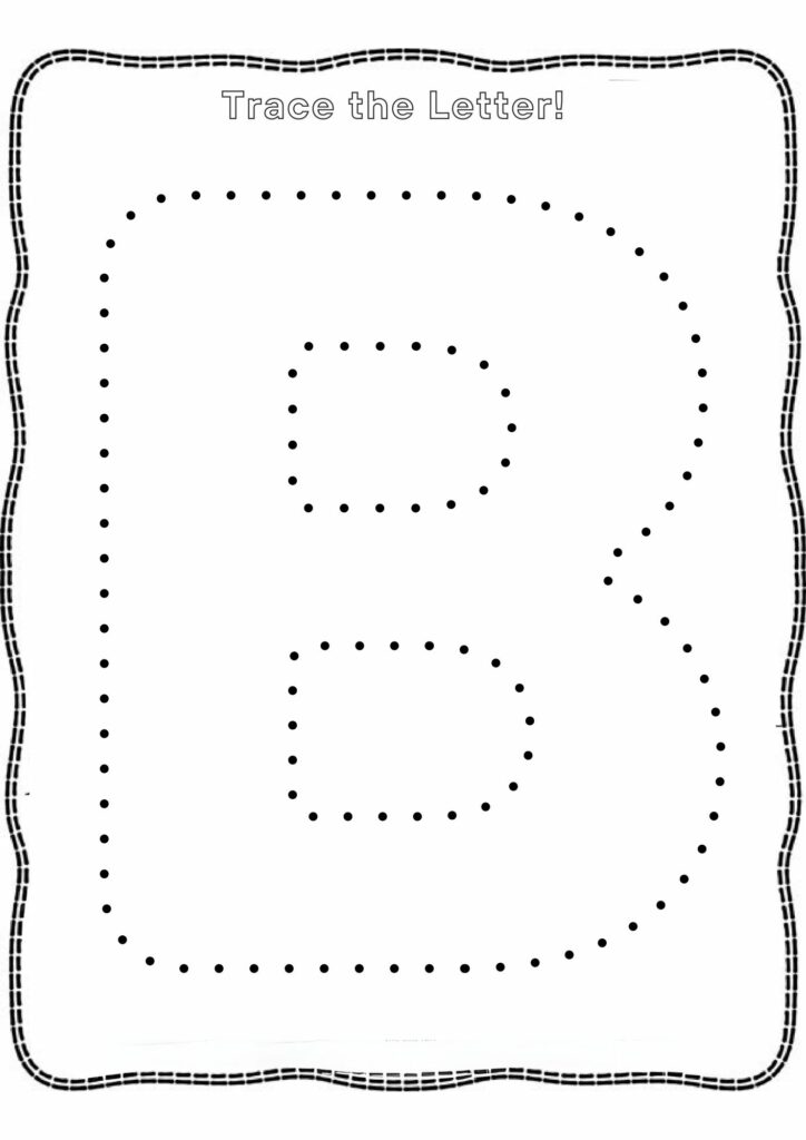 Alphabet Tracing Cards: Handwriting Practice for Letter B - Made By ...