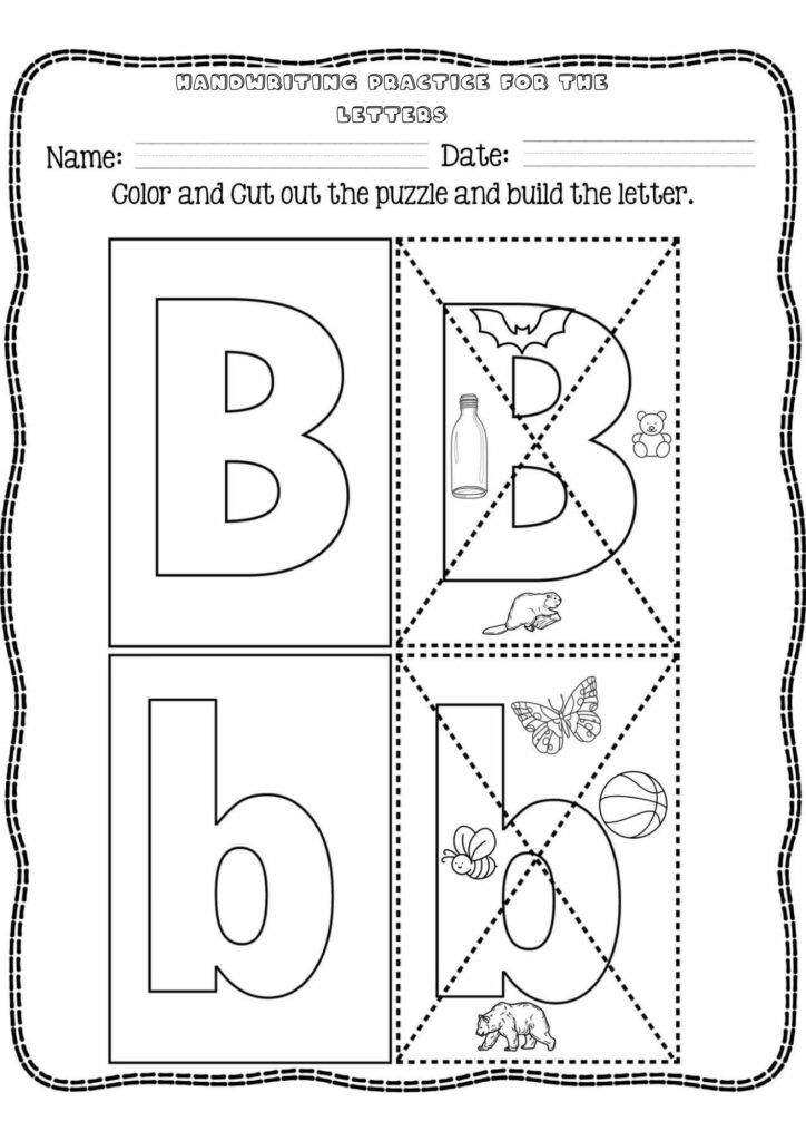 Alphabet Tracing Cards: Handwriting Practice for Letter B - Made By ...