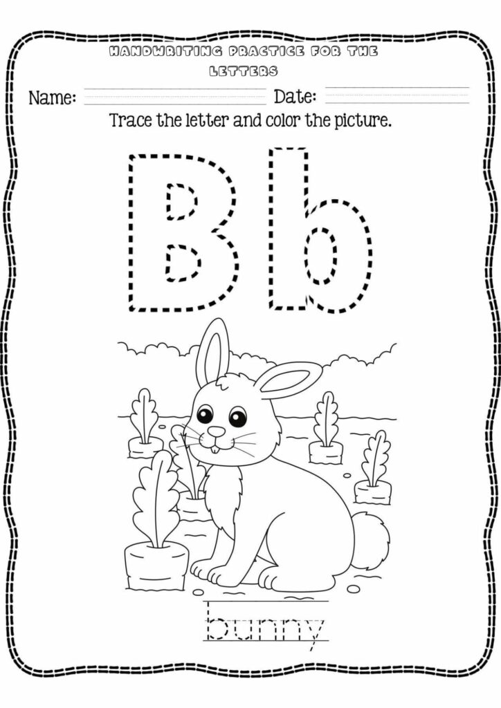 Alphabet Tracing Cards: Handwriting Practice for Letter B - Made By ...