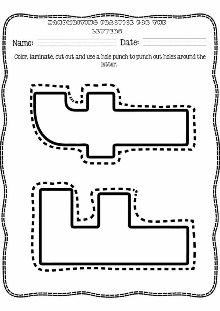 Alphabet Tracing Cards: Handwriting Practice for Letter F - Made By ...
