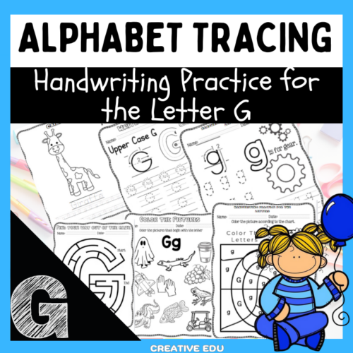 Alphabet Tracing Cards: Handwriting Practice for Letter G - Made By ...