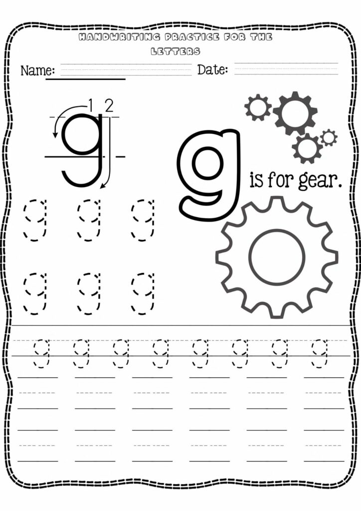 Alphabet Tracing Cards: Handwriting Practice for Letter G - Made By ...