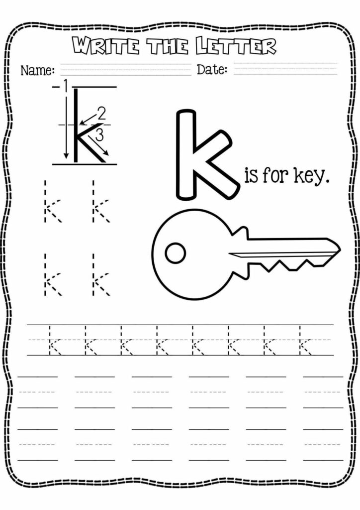 Alphabet Tracing Cards: Handwriting Practice for Letter K - Made By ...
