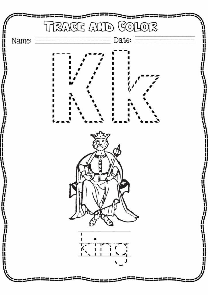 Alphabet Tracing Cards: Handwriting Practice for Letter K - Made By ...